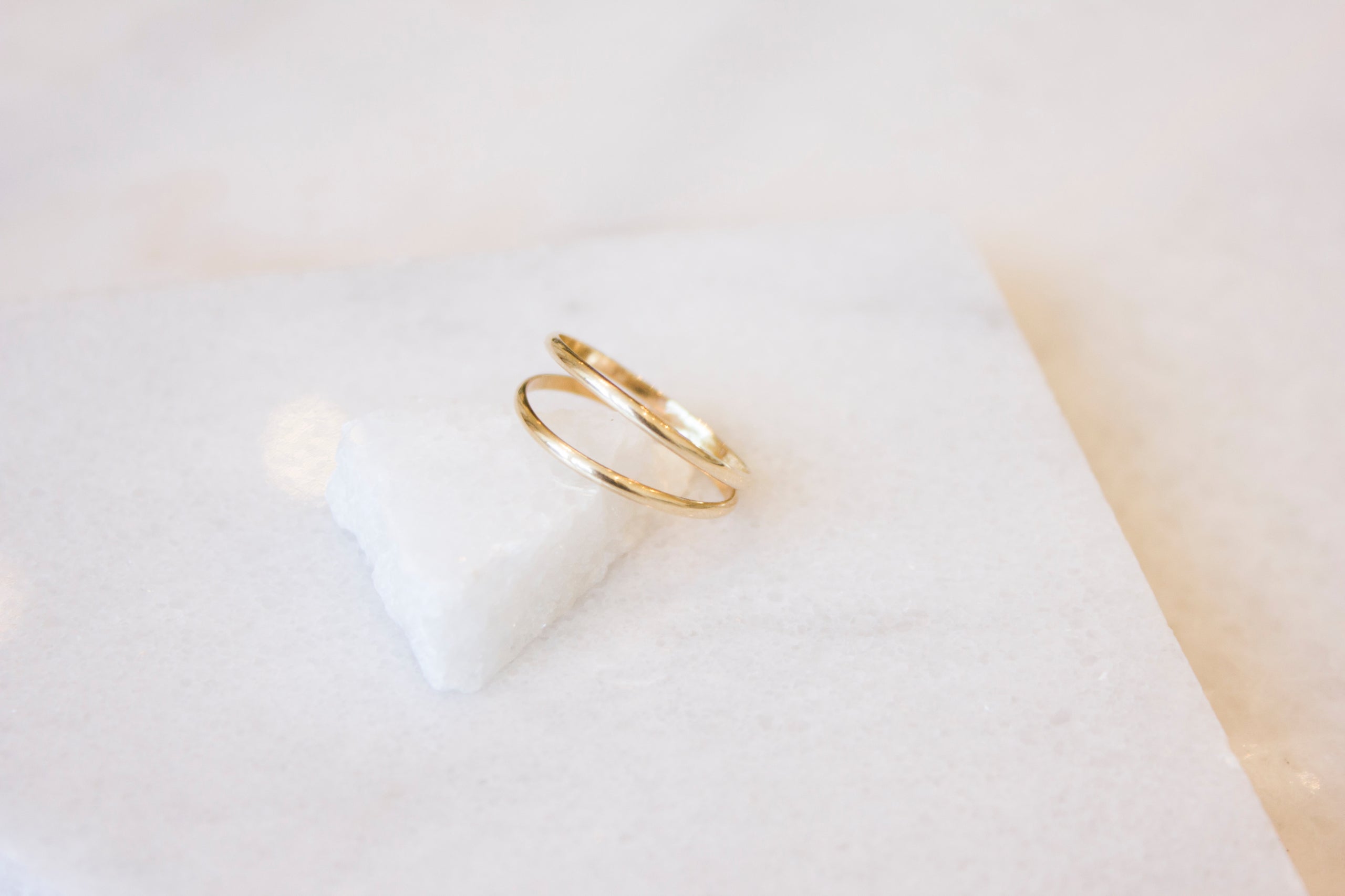 Double Band Ring 14k Gold | Dime & Regal